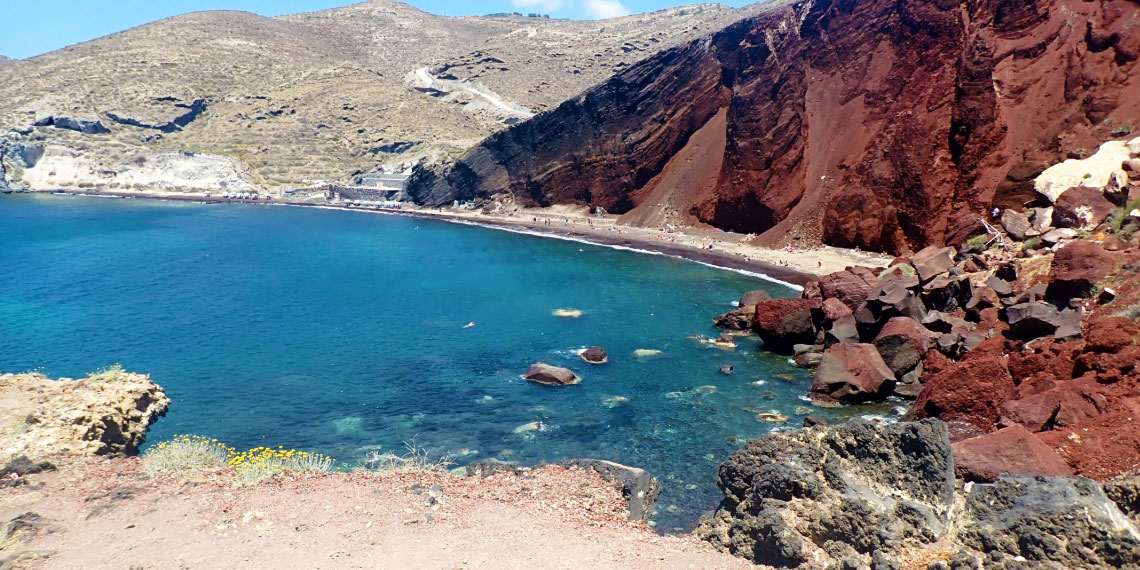 Exploring the Beauty of Black and Red Beaches in Santorini